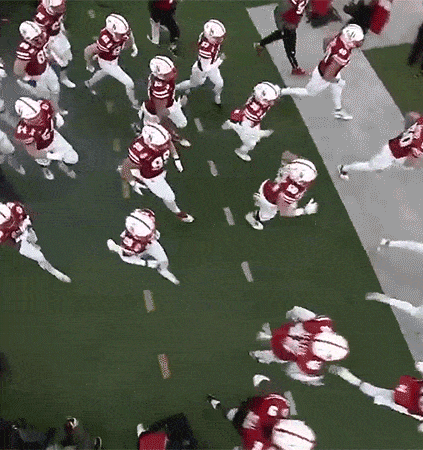 Nebraska Tunnel Walk Gif | Find the best Husker GIFs on MyHusker
